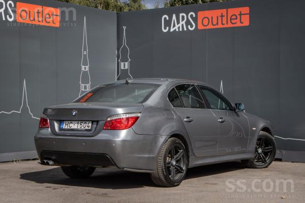 Grey BMW 525 2007 in Riga, with an engine capacity of 3.00 L and mileage of 326 thousand km for 6690 €, photo 7 on AUTOMOTO.COM.LV