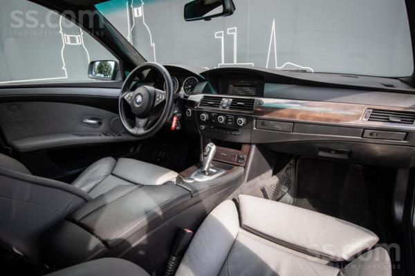 Grey BMW 525 2007 in Riga, with an engine capacity of 3.00 L and mileage of 326 thousand km for 6690 €, photo 8 on AUTOMOTO.COM.LV