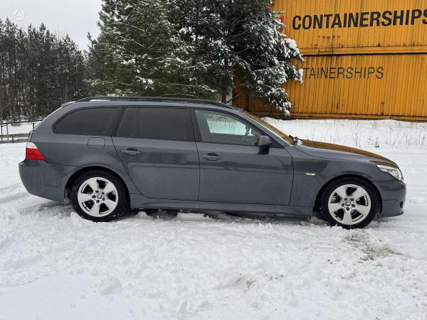Grey BMW 525 2008 in Vilnius, with an engine capacity of 2.50 L and mileage of 400 thousand km for 5000 €, photo 6 on AUTOMOTO.COM.LV