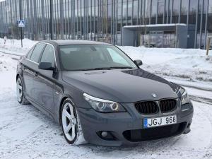 Grey BMW 525 2008 in Vilnius, with an engine capacity of 3.00 L and mileage of 425 thousand km for 6350 €, photo 3 on AUTOMOTO.COM.LV