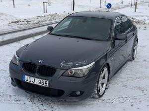 Grey BMW 525 2008 in Vilnius, with an engine capacity of 3.00 L and mileage of 425 thousand km for 6350 €, photo 6 on AUTOMOTO.COM.LV