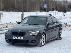 Grey BMW 525 2008 in Vilnius, with an engine capacity of 3.00 L and mileage of 425 thousand km for 6350 €, photo 7 on AUTOMOTO.COM.LV