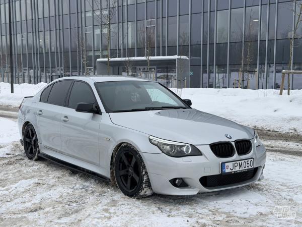 Grey BMW 525 2008 in Vilnius, with an engine capacity of 3.00 L and mileage of 390 thousand km for 5550 €, photo 6 on AUTOMOTO.COM.LV