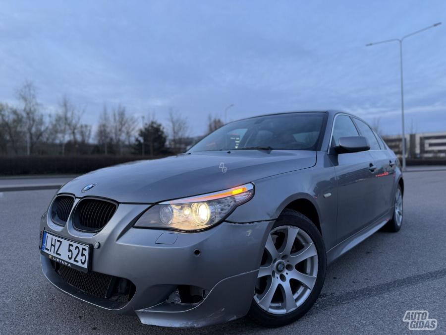 Pelēks BMW 525 2008 Viļņa, ar dzinēja tilpumu 3.00 L un nobraukumu 649 tūkst. km par 2350 €, foto 1 vietnē AUTOMOTO.COM.LV