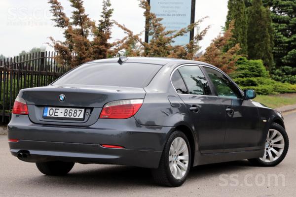 Pelēks BMW 525 2008 Tukums, ar dzinēja tilpumu 3.00 L un nobraukumu 381 tūkst. km par 5990 €, foto 3 vietnē AUTOMOTO.COM.LV