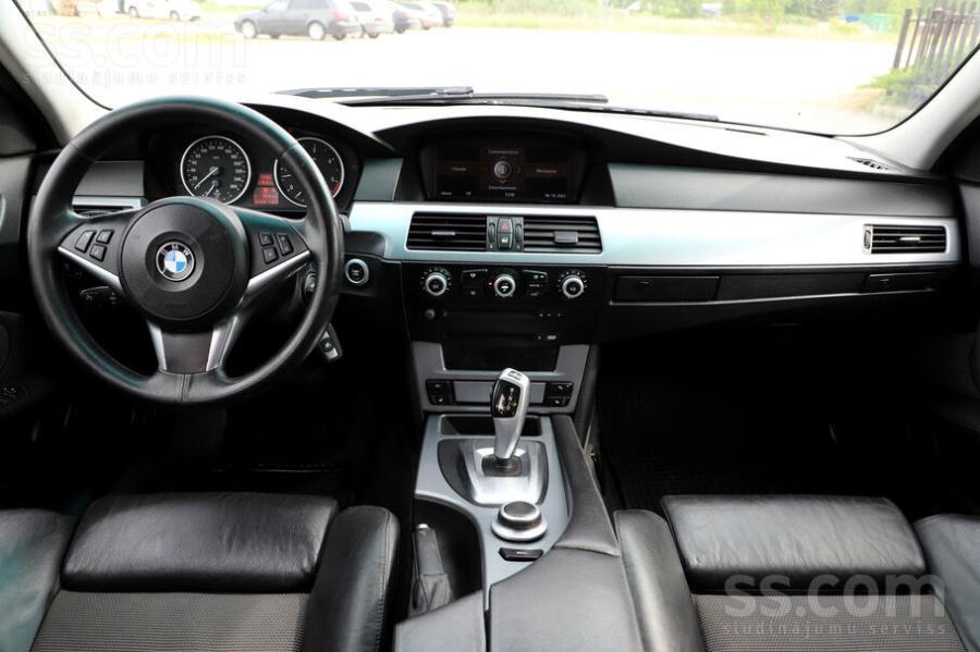 Grey BMW 525 2008 in Tukums, with an engine capacity of 3.00 L and mileage of 381 thousand km for 5990 €, photo 8 on AUTOMOTO.COM.LV