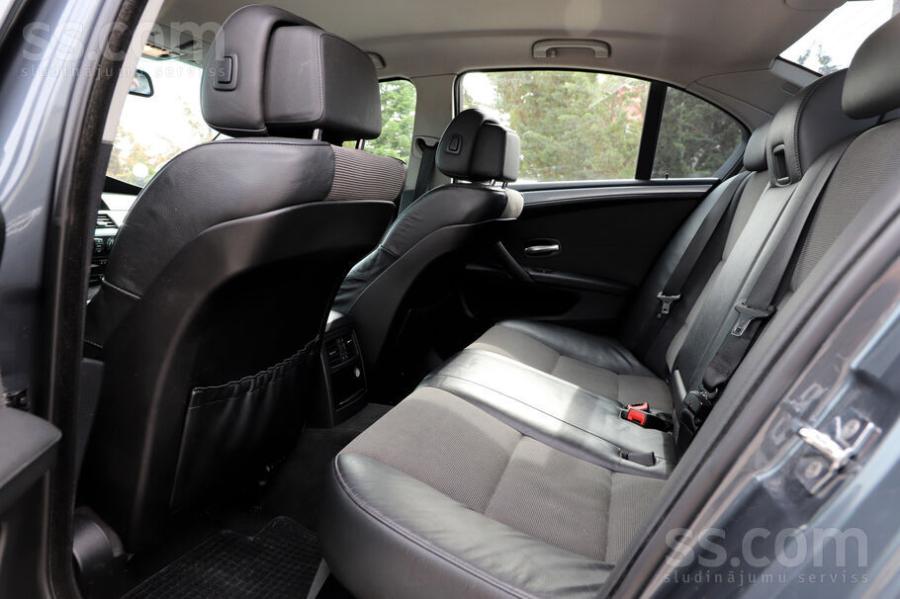 Grey BMW 525 2008 in Tukums, with an engine capacity of 3.00 L and mileage of 381 thousand km for 5990 €, photo 10 on AUTOMOTO.COM.LV