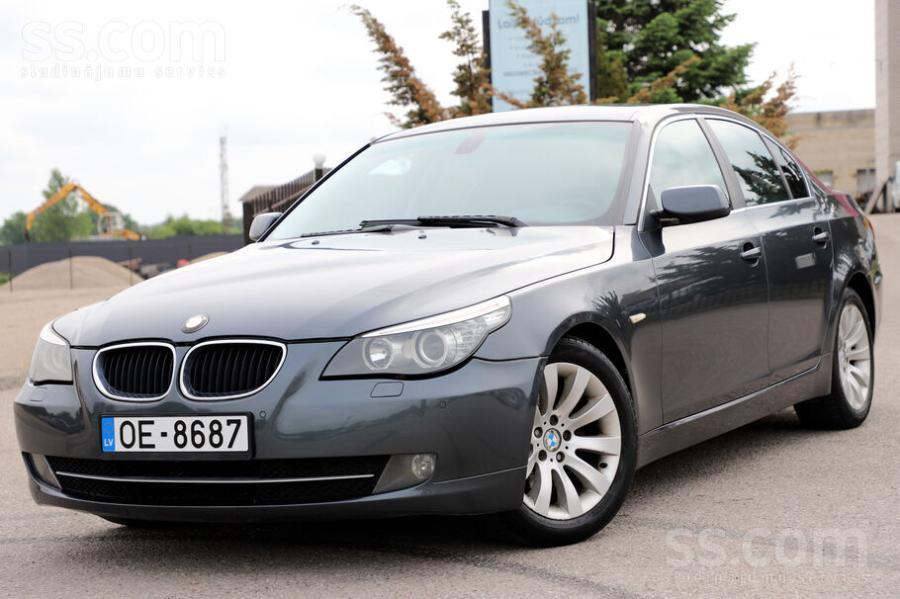 Grey BMW 525 2008 in Tukums, with an engine capacity of 3.00 L and mileage of 381 thousand km for 5990 €, photo 15 on AUTOMOTO.COM.LV