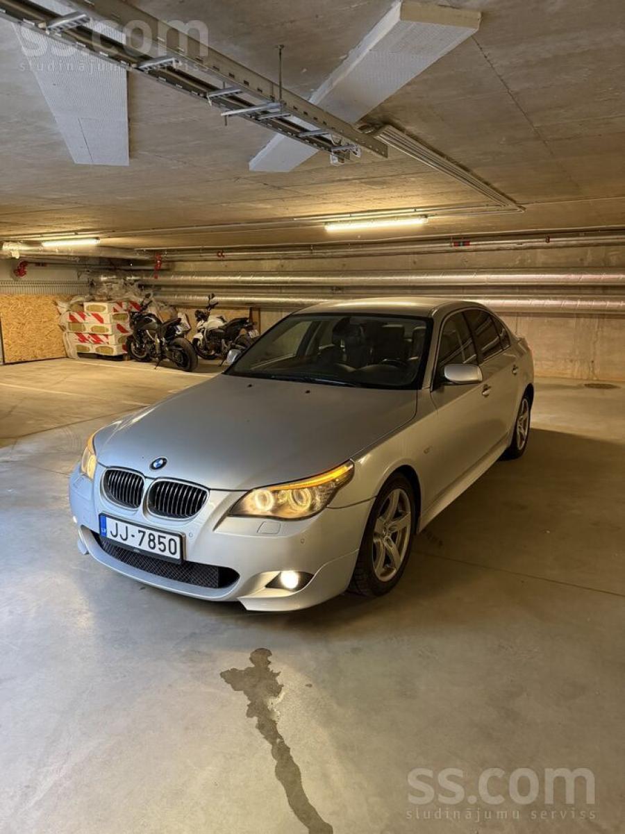 Grey BMW 525 2008 in Riga, with an engine capacity of 3.00 L and mileage of 285 thousand km for 7000 €, photo 1 on AUTOMOTO.COM.LV