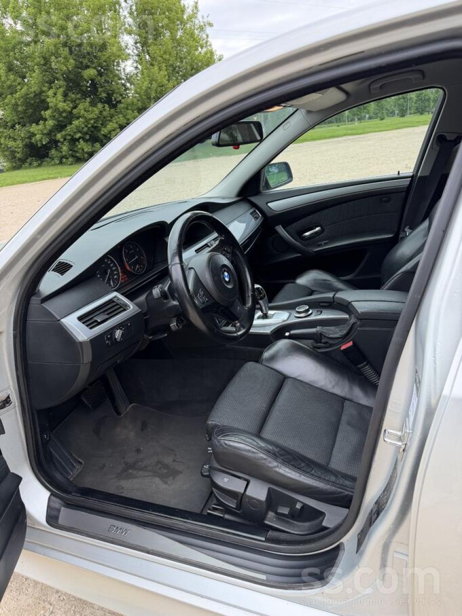 Grey BMW 525 2008 in Riga, with an engine capacity of 3.00 L and mileage of 285 thousand km for 7000 €, photo 11 on AUTOMOTO.COM.LV