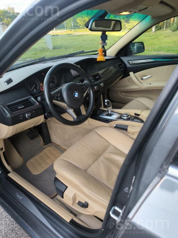 Pelēks BMW 525 2008 Rīga, ar dzinēja tilpumu 3.00 L un nobraukumu 290 tūkst. km par 4900 €, foto 5 vietnē AUTOMOTO.COM.LV