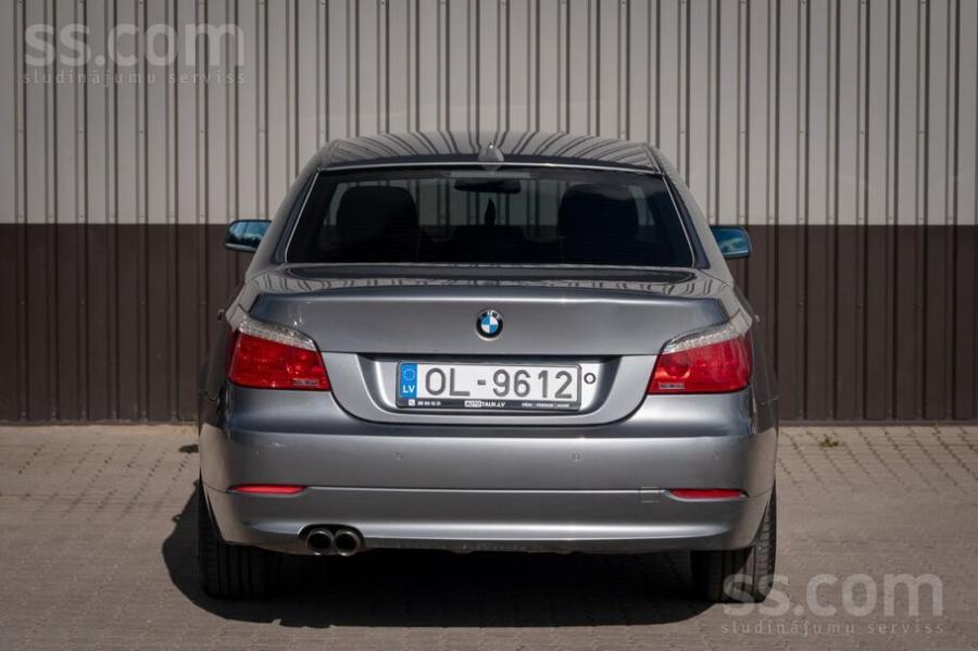 Grey BMW 525 2009 in Talsi, with an engine capacity of 3.00 L and mileage of 242 thousand km for 5590 €, photo 6 on AUTOMOTO.COM.LV