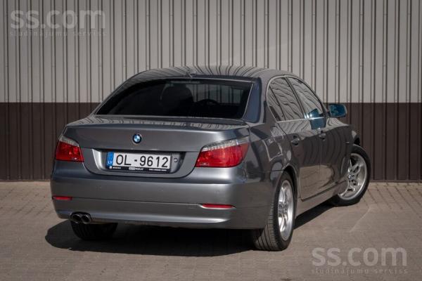 Grey BMW 525 2009 in Talsi, with an engine capacity of 3.00 L and mileage of 242 thousand km for 5590 €, photo 7 on AUTOMOTO.COM.LV