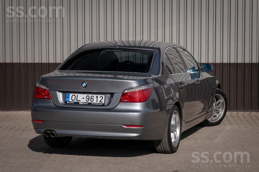 Grey BMW 525 2009 in Talsi, with an engine capacity of 3.00 L and mileage of 242 thousand km for 5590 €, photo 8 on AUTOMOTO.COM.LV