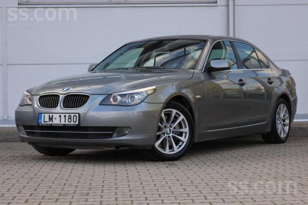 Grey BMW 525 2009 in Riga, with an engine capacity of 3.00 L and mileage of 470 thousand km for 5495 €, photo 1 on AUTOMOTO.COM.LV