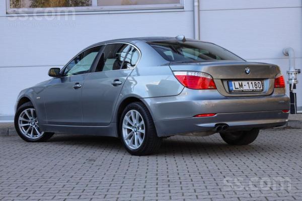 Grey BMW 525 2009 in Riga, with an engine capacity of 3.00 L and mileage of 470 thousand km for 5495 €, photo 5 on AUTOMOTO.COM.LV