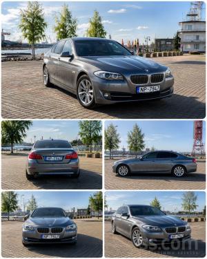 Grey BMW 525 2010 in Ventspils, with an engine capacity of 3.00 L and mileage of 195 thousand km for 8200 €, photo 3 on AUTOMOTO.COM.LV