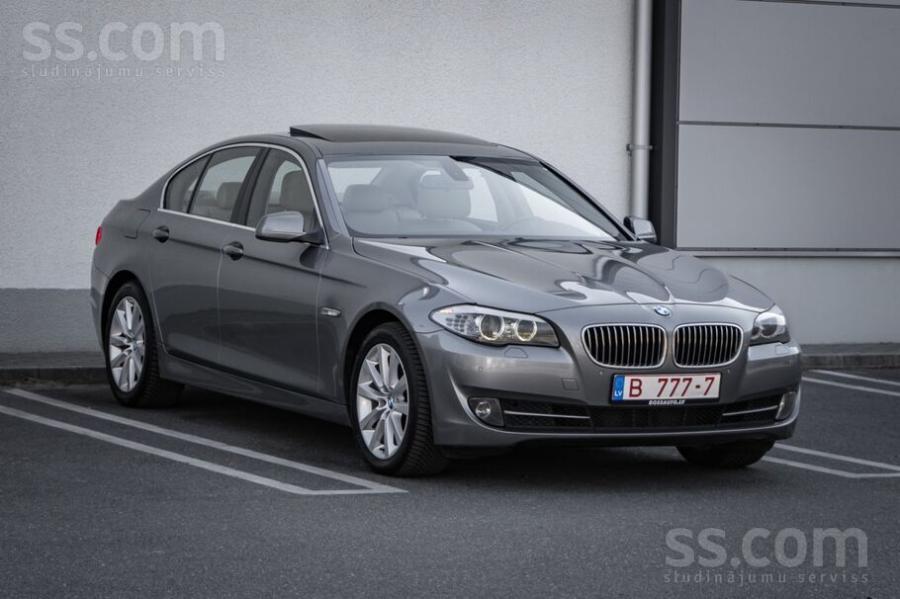 Grey BMW 525 2011 in Riga, with an engine capacity of 2.00 L and mileage of 289 thousand km for 9250 €, photo 4 on AUTOMOTO.COM.LV
