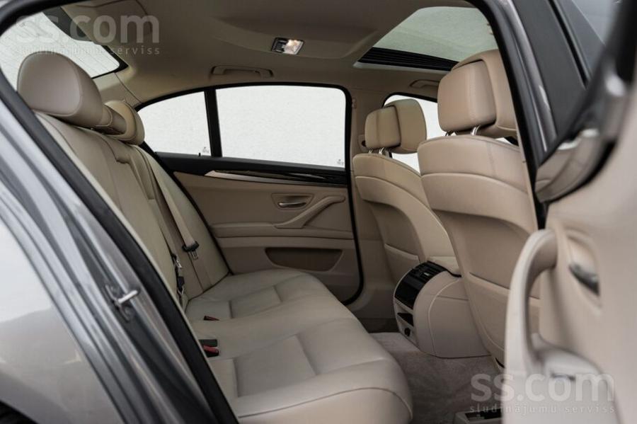 Grey BMW 525 2011 in Riga, with an engine capacity of 2.00 L and mileage of 289 thousand km for 9250 €, photo 12 on AUTOMOTO.COM.LV