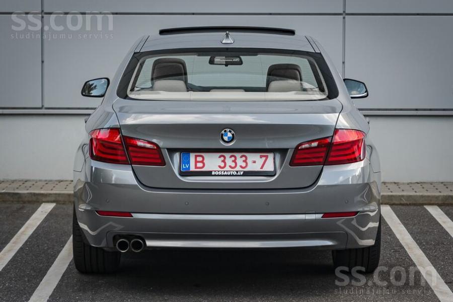 Pelēks BMW 525 2011 Rīga, ar dzinēja tilpumu 3.00 L un nobraukumu 289 tūkst. km par 8650 €, foto 6 vietnē AUTOMOTO.COM.LV