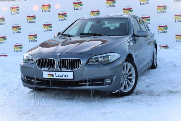 Grey BMW 525 2012 in Vilnius, with an engine capacity of 2.00 L and mileage of 304 thousand km for 8990 €, photo 1 on AUTOMOTO.COM.LV