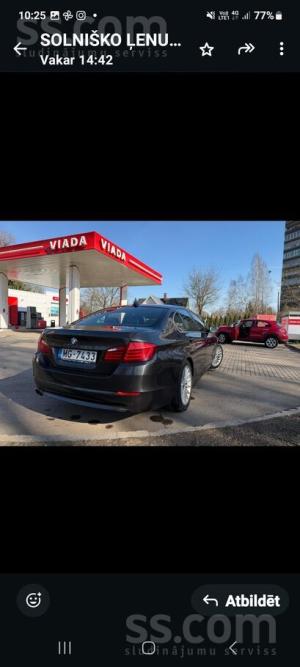 Grey BMW 525 2012 in Jurmala, with an engine capacity of 2.00 L and mileage of 237 thousand km for 10200 €, photo 6 on AUTOMOTO.COM.LV