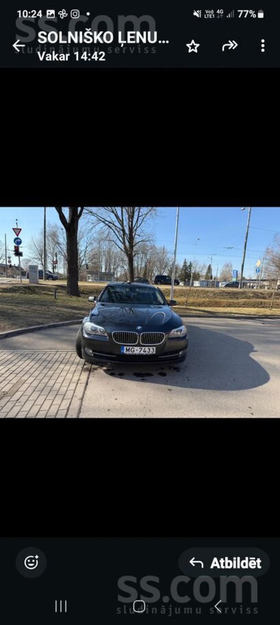 Grey BMW 525 2012 in Jurmala, with an engine capacity of 2.00 L and mileage of 237 thousand km for 10200 €, photo 11 on AUTOMOTO.COM.LV