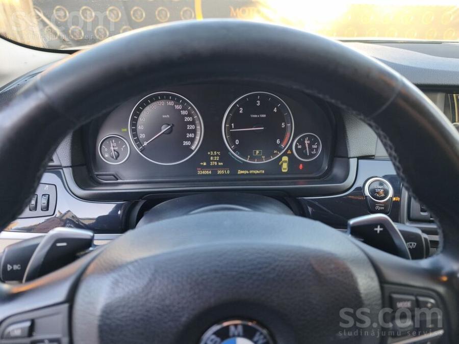 Grey BMW 525 2012 in Cesis, with an engine capacity of 2.00 L and mileage of 334 thousand km for 10900 €, photo 24 on AUTOMOTO.COM.LV