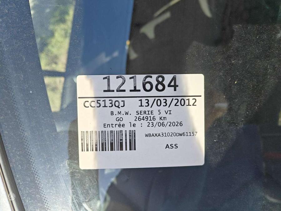 Серый БМВ 525 2012 в Аникщяй, объемом двигателя 2.00 л и пробегом 264 тыс. км за 4650 €, фото 24 на AUTOMOTO.COM.LV