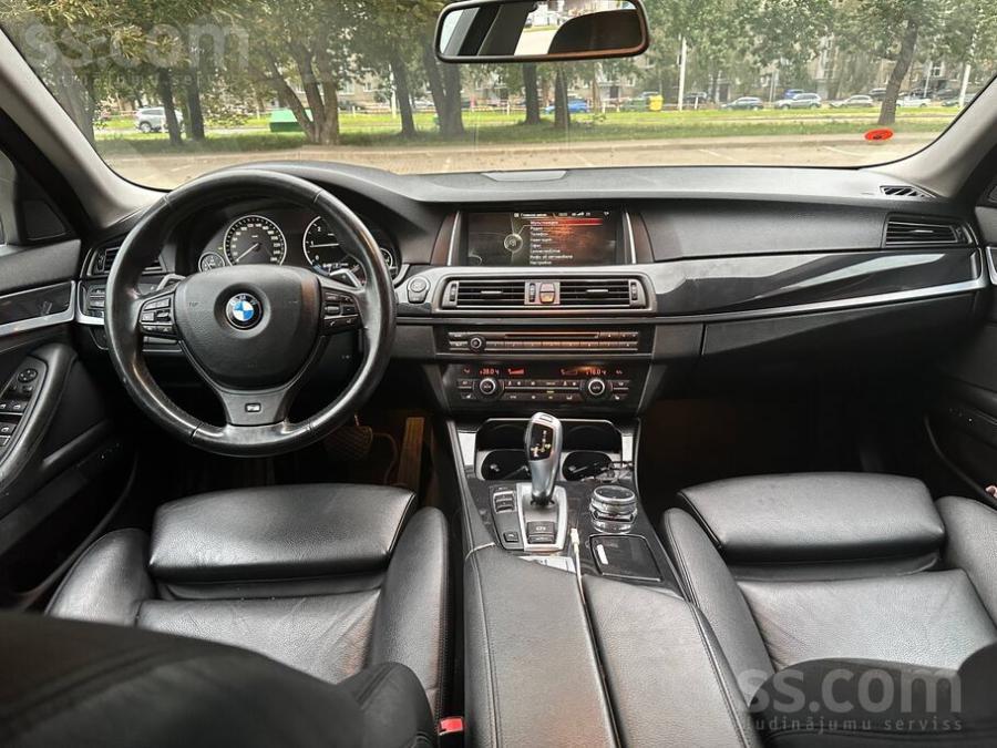 Grey BMW 525 2013 in Riga, with an engine capacity of 2.00 L and mileage of 210 thousand km for 11100 €, photo 10 on AUTOMOTO.COM.LV