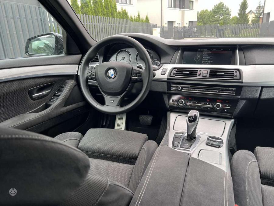 Pelēks BMW 525 2013 Viļņa, ar dzinēja tilpumu 2.00 L un nobraukumu 338 tūkst. km par 9850 €, foto 13 vietnē AUTOMOTO.COM.LV