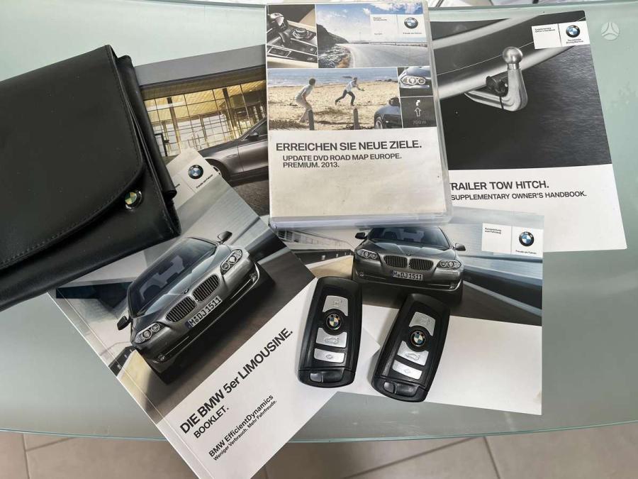 Pelēks BMW 525 2013 Viļņa, ar dzinēja tilpumu 2.00 L un nobraukumu 338 tūkst. km par 9850 €, foto 32 vietnē AUTOMOTO.COM.LV
