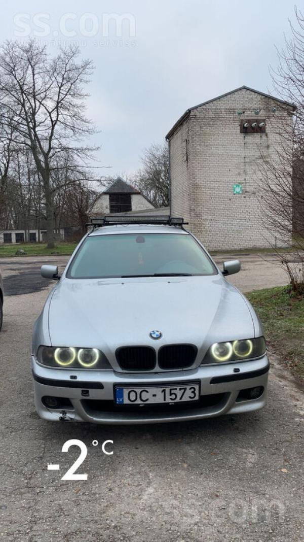 Grey BMW 525 2001 in Liepaja, with an engine capacity of 2.50 L and mileage of 38 thousand km for 2200 €, photo 1 on AUTOMOTO.COM.LV
