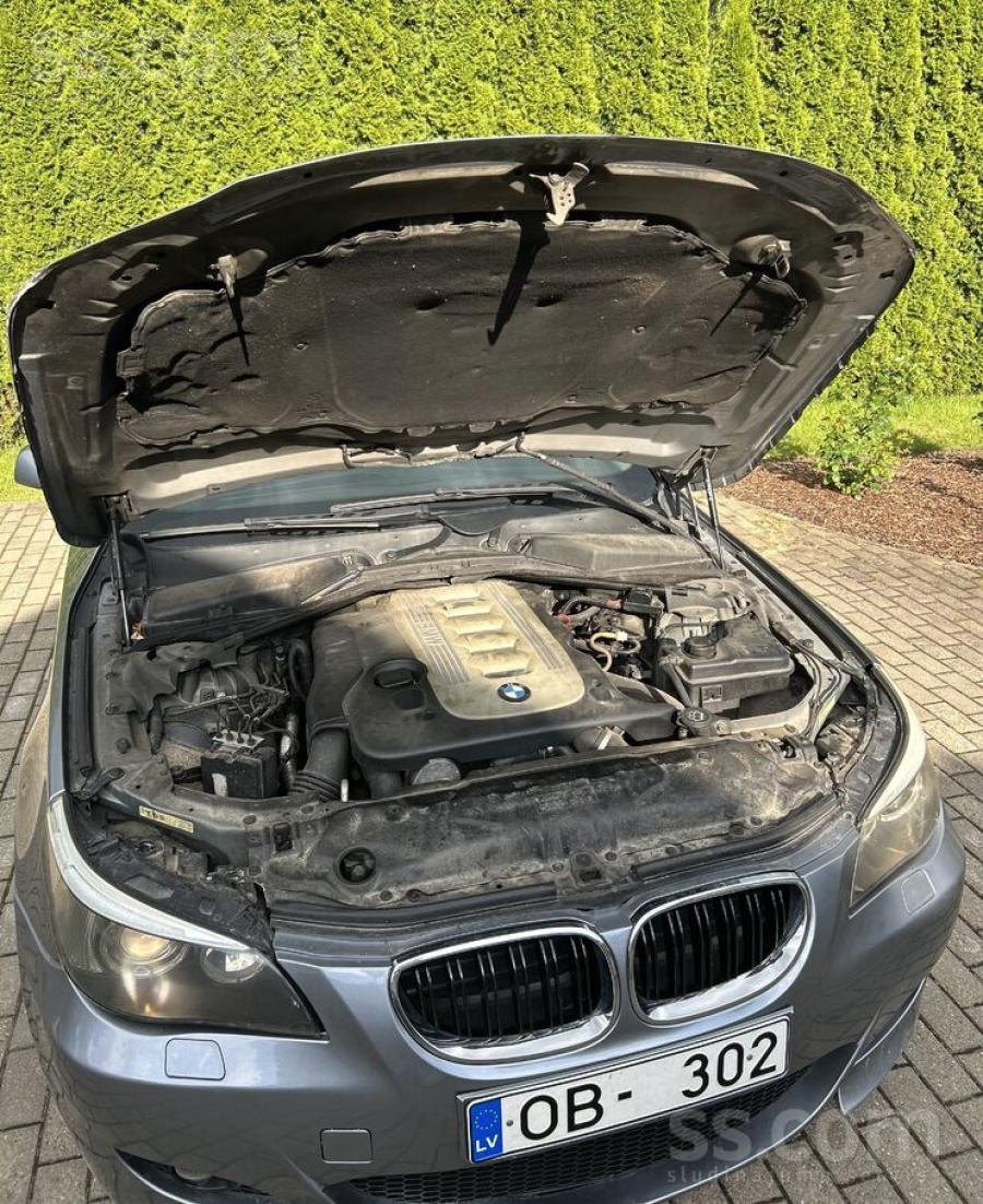 Grey BMW 525 2004 in Riga, with an engine capacity of 2.50 L and mileage of 364 thousand km for 3450 €, photo 10 on AUTOMOTO.COM.LV
