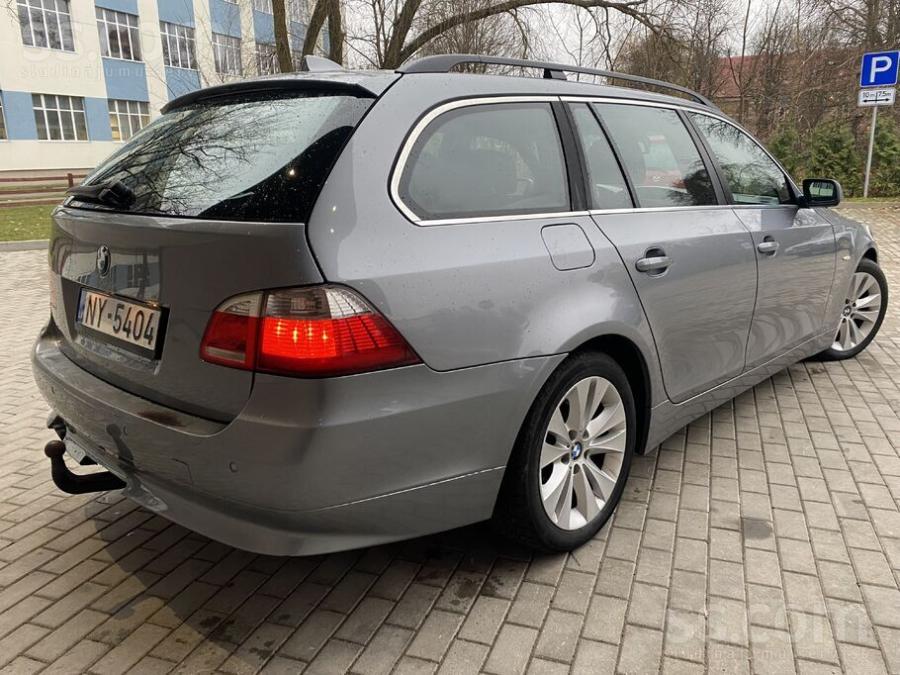 Grey BMW 525 2004 in Jelgava, with an engine capacity of 2.50 L and mileage of 0 thousand km for 3390 €, photo 6 on AUTOMOTO.COM.LV