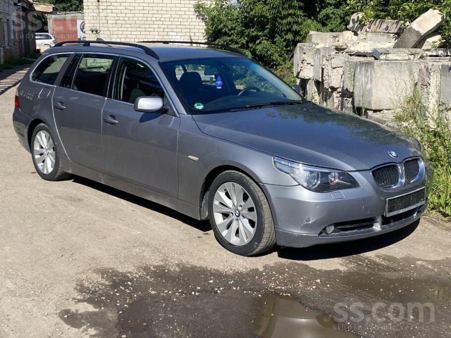 Grey BMW 525 2004 in Jelgava, with an engine capacity of 2.50 L and mileage of 0 thousand km for 3390 €, photo 9 on AUTOMOTO.COM.LV