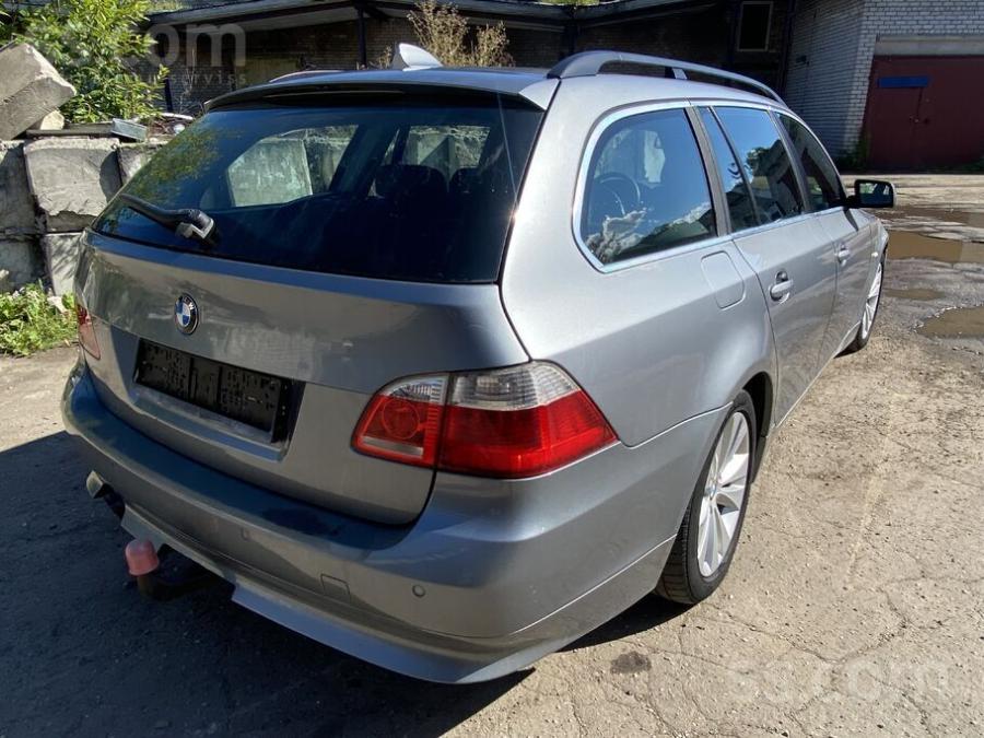 Grey BMW 525 2004 in Jelgava, with an engine capacity of 2.50 L and mileage of 0 thousand km for 3390 €, photo 11 on AUTOMOTO.COM.LV