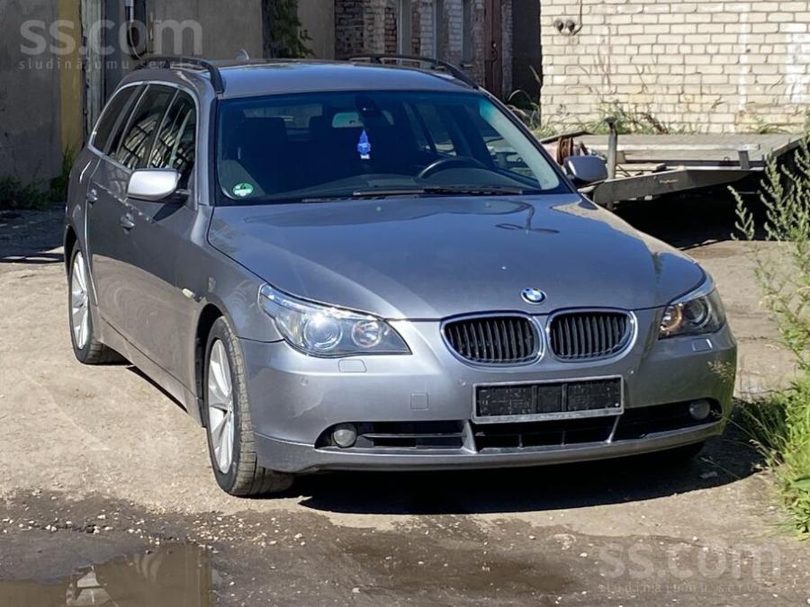 Grey BMW 525 2004 in Jelgava, with an engine capacity of 2.50 L and mileage of 0 thousand km for 3390 €, photo 14 on AUTOMOTO.COM.LV