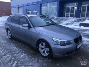 Pelēks BMW 525 2004 Šauļi, ar dzinēja tilpumu 2.50 L un nobraukumu 409 tūkst. km par 2150 €, foto  vietnē AUTOMOTO.COM.LV