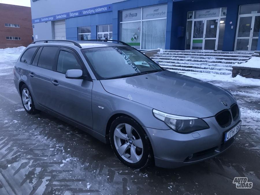 Pelēks BMW 525 2004 Šauļi, ar dzinēja tilpumu 2.50 L un nobraukumu 409 tūkst. km par 2150 €, foto 1 vietnē AUTOMOTO.COM.LV