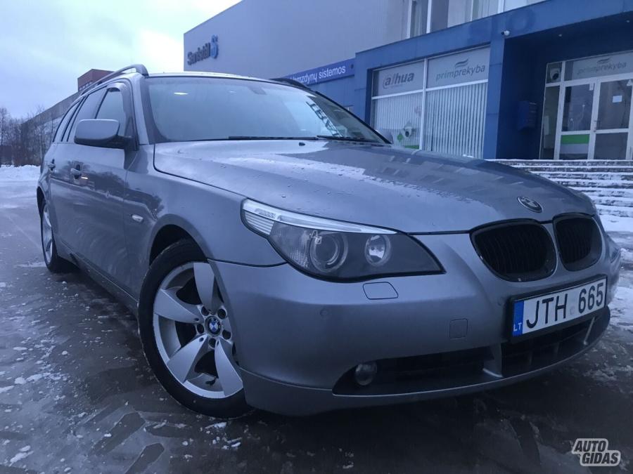 Pelēks BMW 525 2004 Šauļi, ar dzinēja tilpumu 2.50 L un nobraukumu 409 tūkst. km par 2150 €, foto 9 vietnē AUTOMOTO.COM.LV