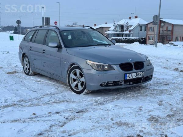 Pelēks BMW 525 2004 Ogre, ar dzinēja tilpumu 2.50 L un nobraukumu 431 tūkst. km par 3650 €, foto 1 vietnē AUTOMOTO.COM.LV