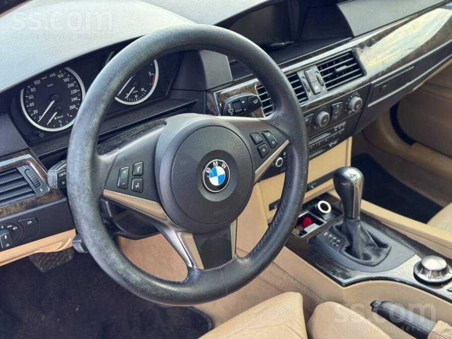 Pelēks BMW 525 2004 Ogre, ar dzinēja tilpumu 2.50 L un nobraukumu 431 tūkst. km par 3650 €, foto 7 vietnē AUTOMOTO.COM.LV