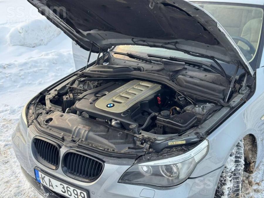 Pelēks BMW 525 2004 Ogre, ar dzinēja tilpumu 2.50 L un nobraukumu 431 tūkst. km par 3650 €, foto 11 vietnē AUTOMOTO.COM.LV