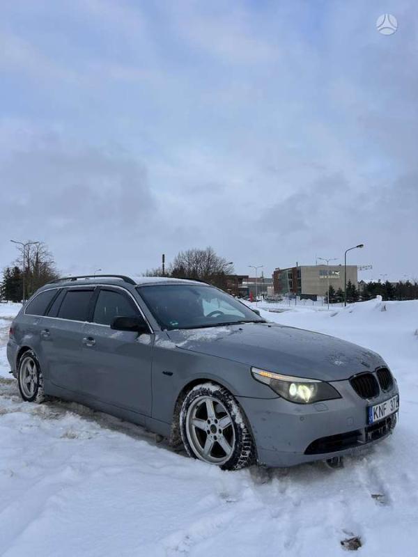 Grey BMW 525 2004 in Klaipeda, with an engine capacity of 2.50 L and mileage of 392 thousand km for 2150 €, photo 1 on AUTOMOTO.COM.LV