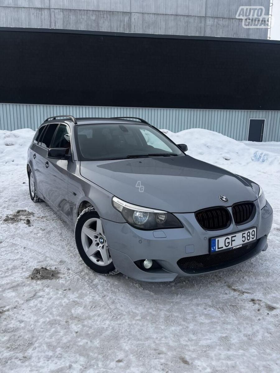 Grey BMW 525 2004 in Vilnius, with an engine capacity of 2.50 L and mileage of 444 thousand km for 2500 €, photo 3 on AUTOMOTO.COM.LV