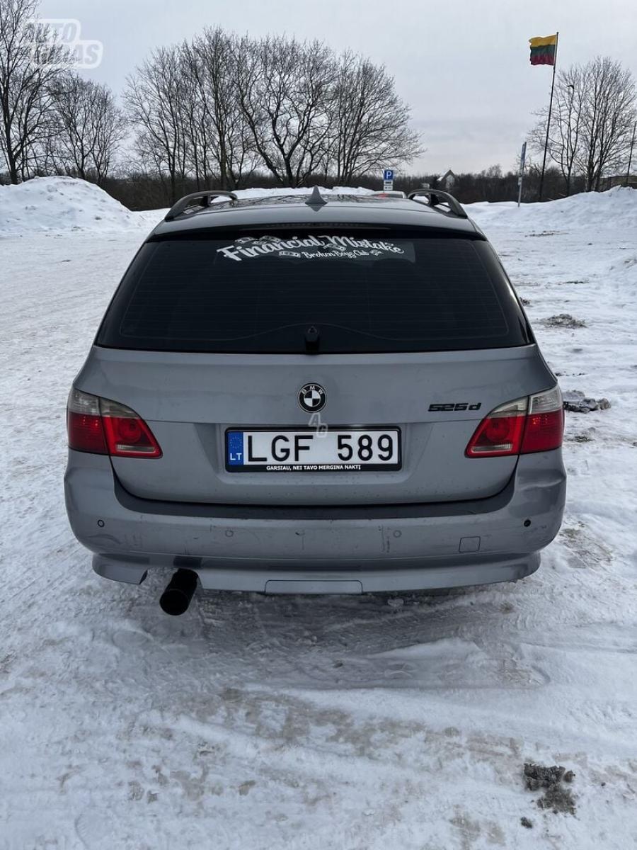 Grey BMW 525 2004 in Vilnius, with an engine capacity of 2.50 L and mileage of 444 thousand km for 2500 €, photo 10 on AUTOMOTO.COM.LV