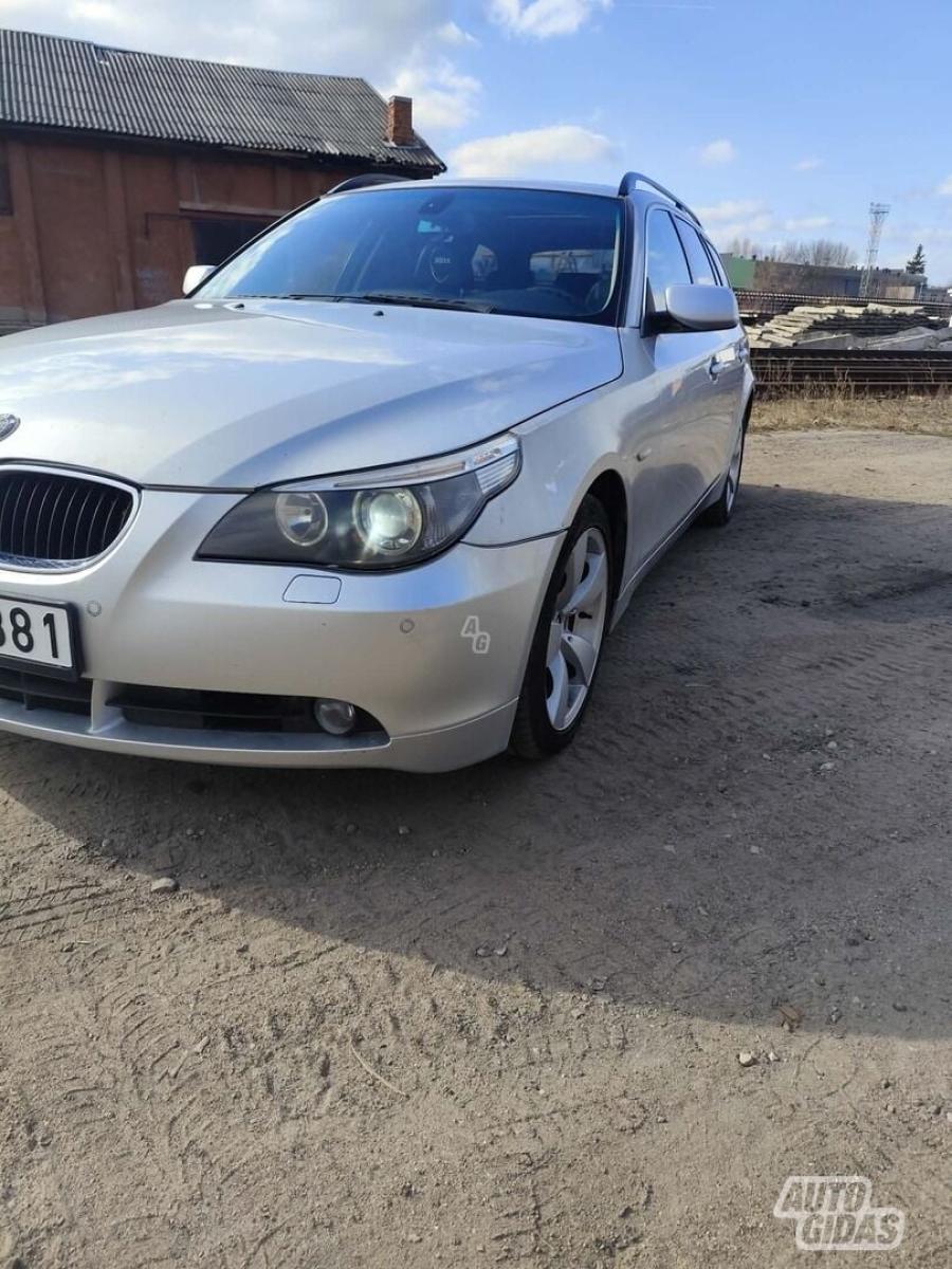 Grey BMW 525 2004 in Kaunas, with an engine capacity of 2.50 L and mileage of 382 thousand km for 2300 €, photo 5 on AUTOMOTO.COM.LV