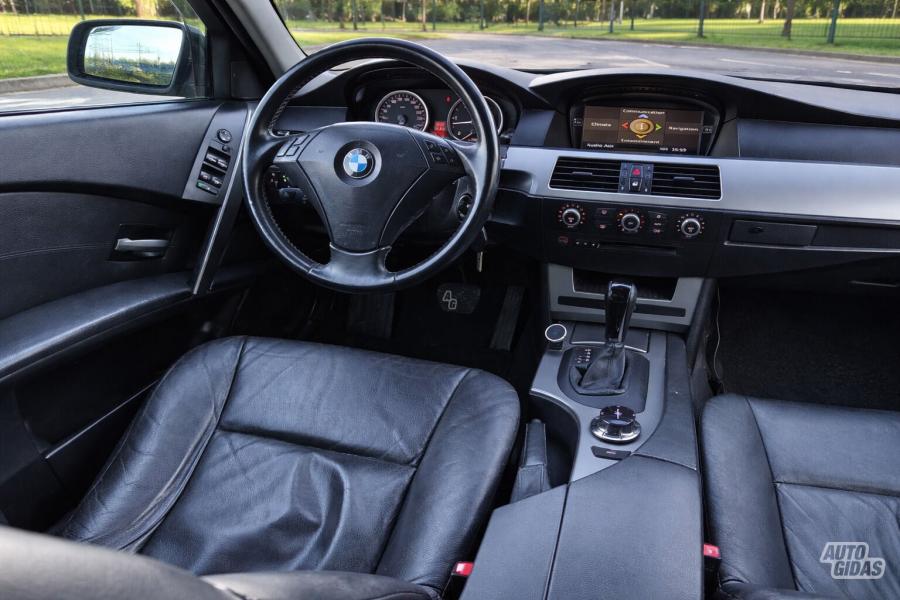 Pelēks BMW 525 2004 Šauļi, ar dzinēja tilpumu 2.50 L un nobraukumu 372 tūkst. km par 2700 €, foto 12 vietnē AUTOMOTO.COM.LV