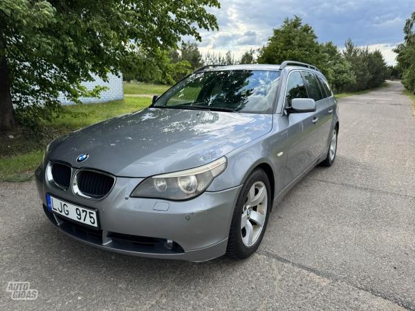 Grey BMW 525 2004 in Vilkaviskis, with an engine capacity of 2.50 L and mileage of 338 thousand km for 2700 €, photo 1 on AUTOMOTO.COM.LV